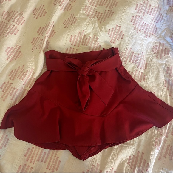 Zara | Skirts | Zara Mini Skort With Bow | Poshmark